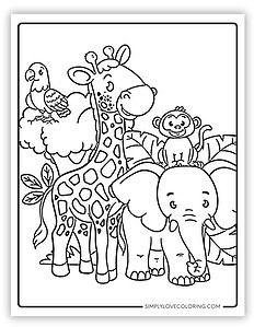 Safari Coloring Pages (Free PDF Printables) - Simply Love Coloring