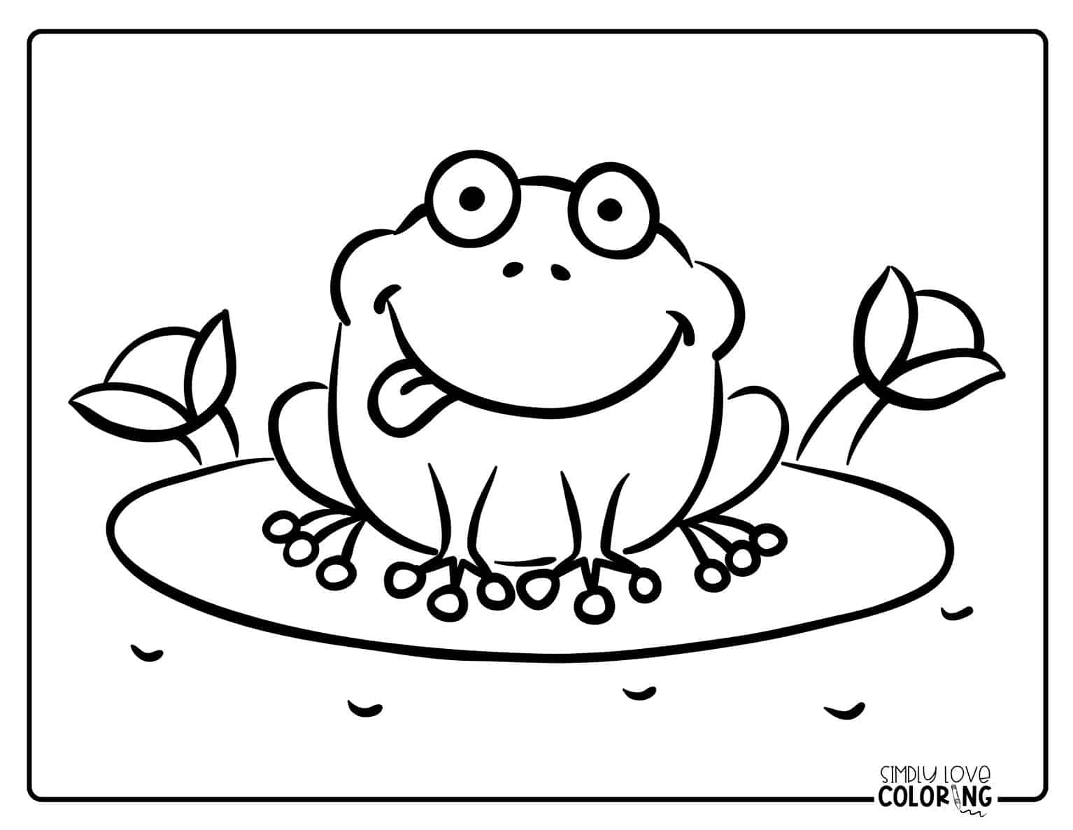 Frog Coloring Pages (Free PDF Printables) - Simply Love Coloring