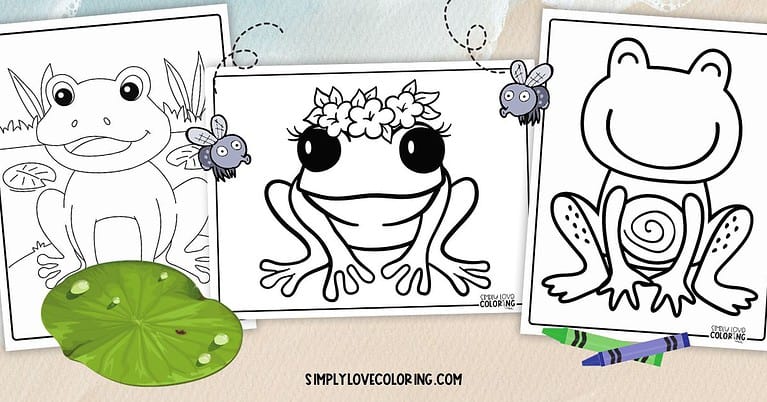 51 Frog Coloring Pages (Free PDF Printables) - Simply Love Coloring