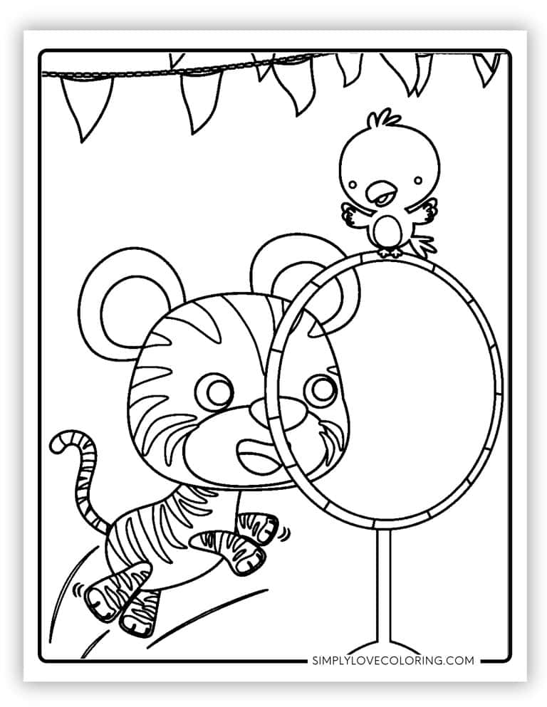 36 Circus Coloring Pages (Free PDF Printables) - Simply Love Coloring