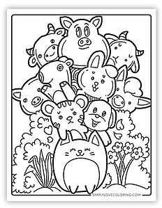 40 Cute Farm Coloring Pages (Free PDF Printables) - Simply Love Coloring