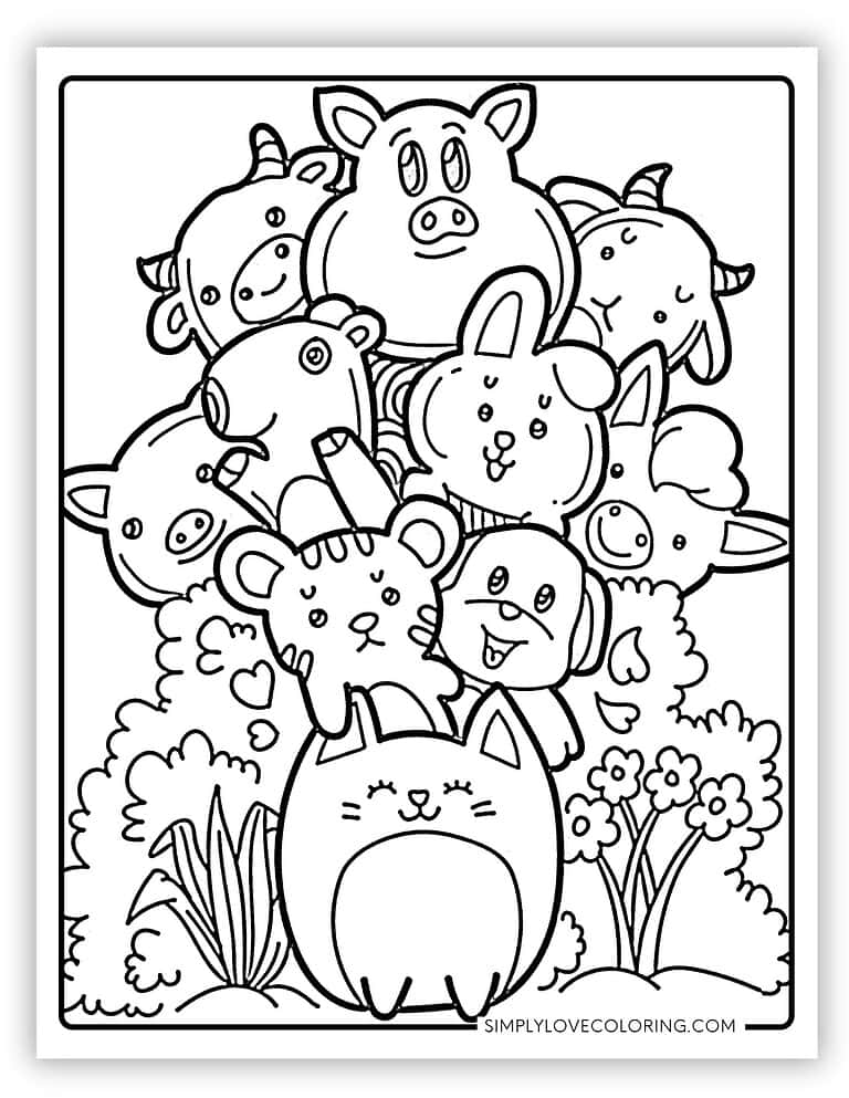 40 Cute Farm Coloring Pages (Free PDF Printables) - Simply Love Coloring