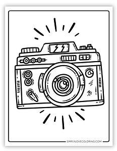 28 Camera Coloring Pages (Free PDF Printables) - Simply Love Coloring