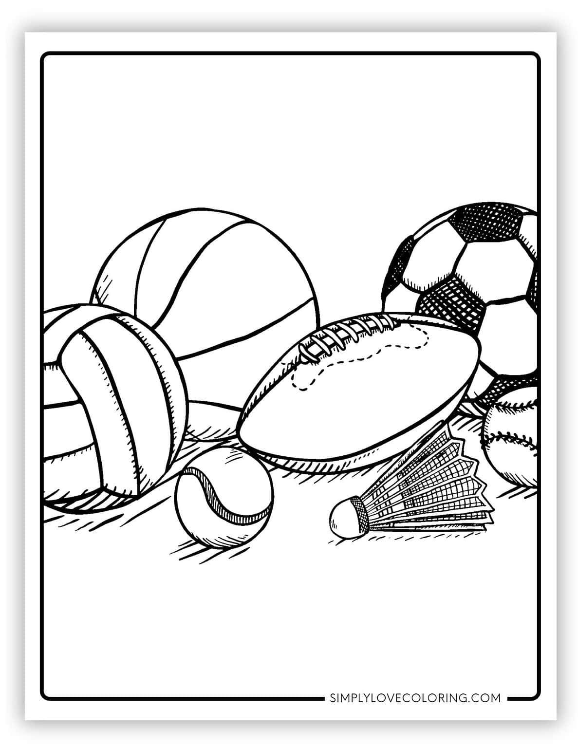 43 Ball Coloring Pages (Free PDF Printables) - Simply Love Coloring