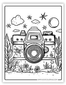 28 Camera Coloring Pages (Free PDF Printables) - Simply Love Coloring
