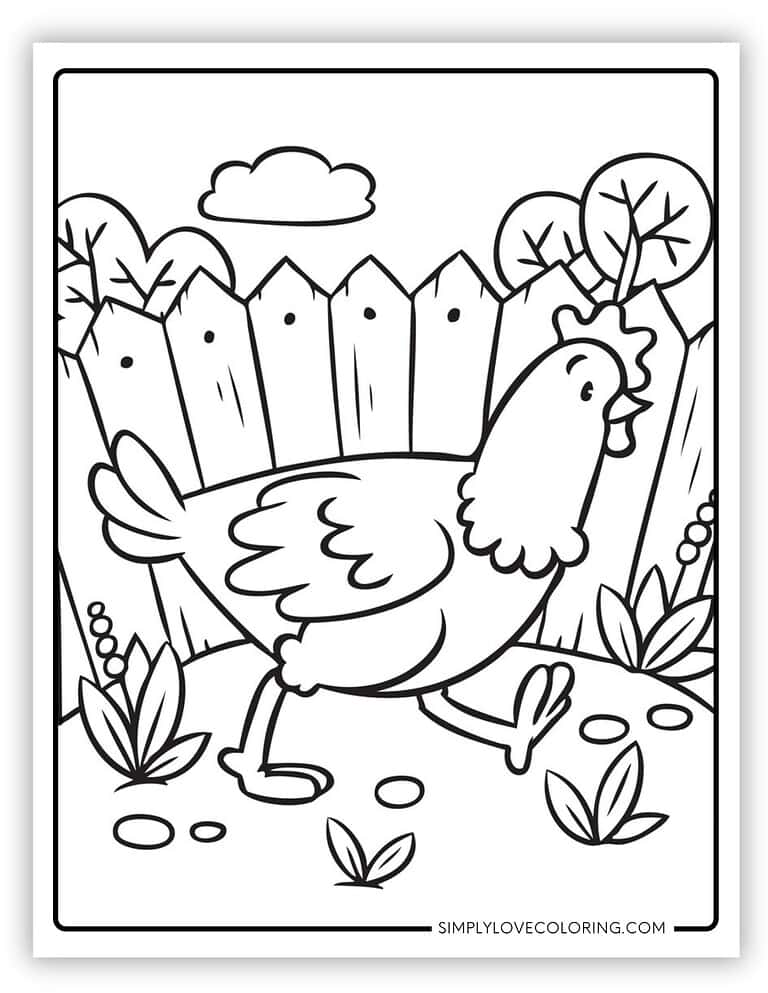 40 Cute Farm Coloring Pages (Free PDF Printables) - Simply Love Coloring