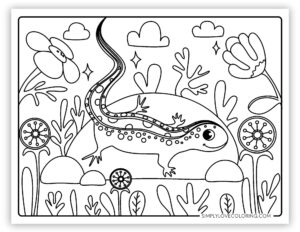 19 Salamander Coloring Pages (Free PDF Printables) - Simply Love Coloring