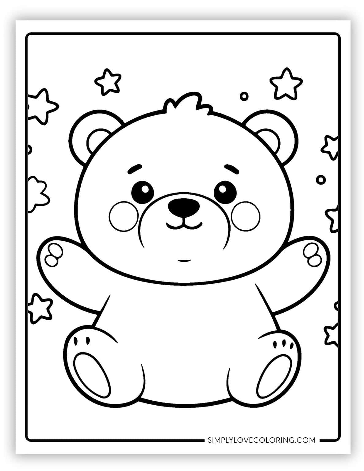 51 Bear Coloring Pages (Free PDF Printables) - Simply Love Coloring