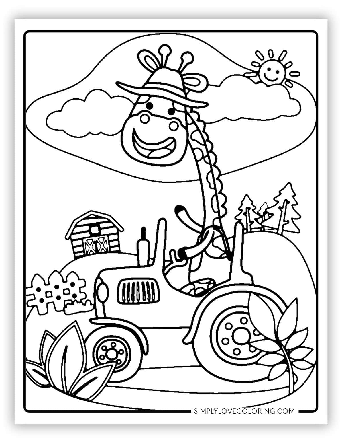 40 Cute Farm Coloring Pages (Free PDF Printables) - Simply Love Coloring