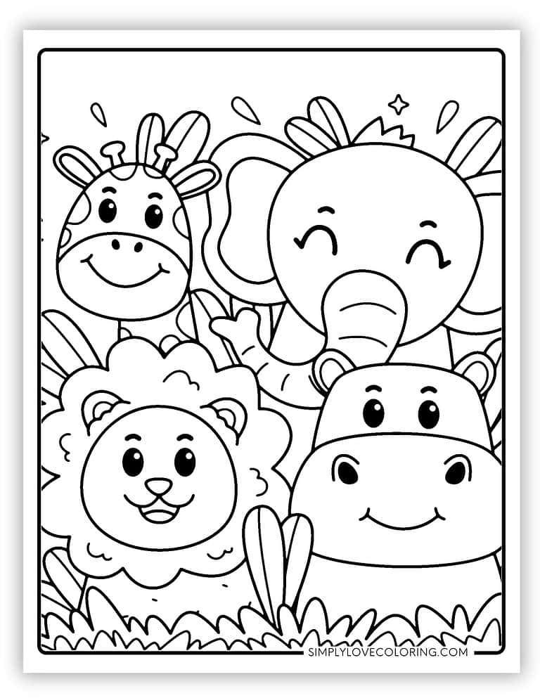 Safari Coloring Pages (Free PDF Printables) - Simply Love Coloring