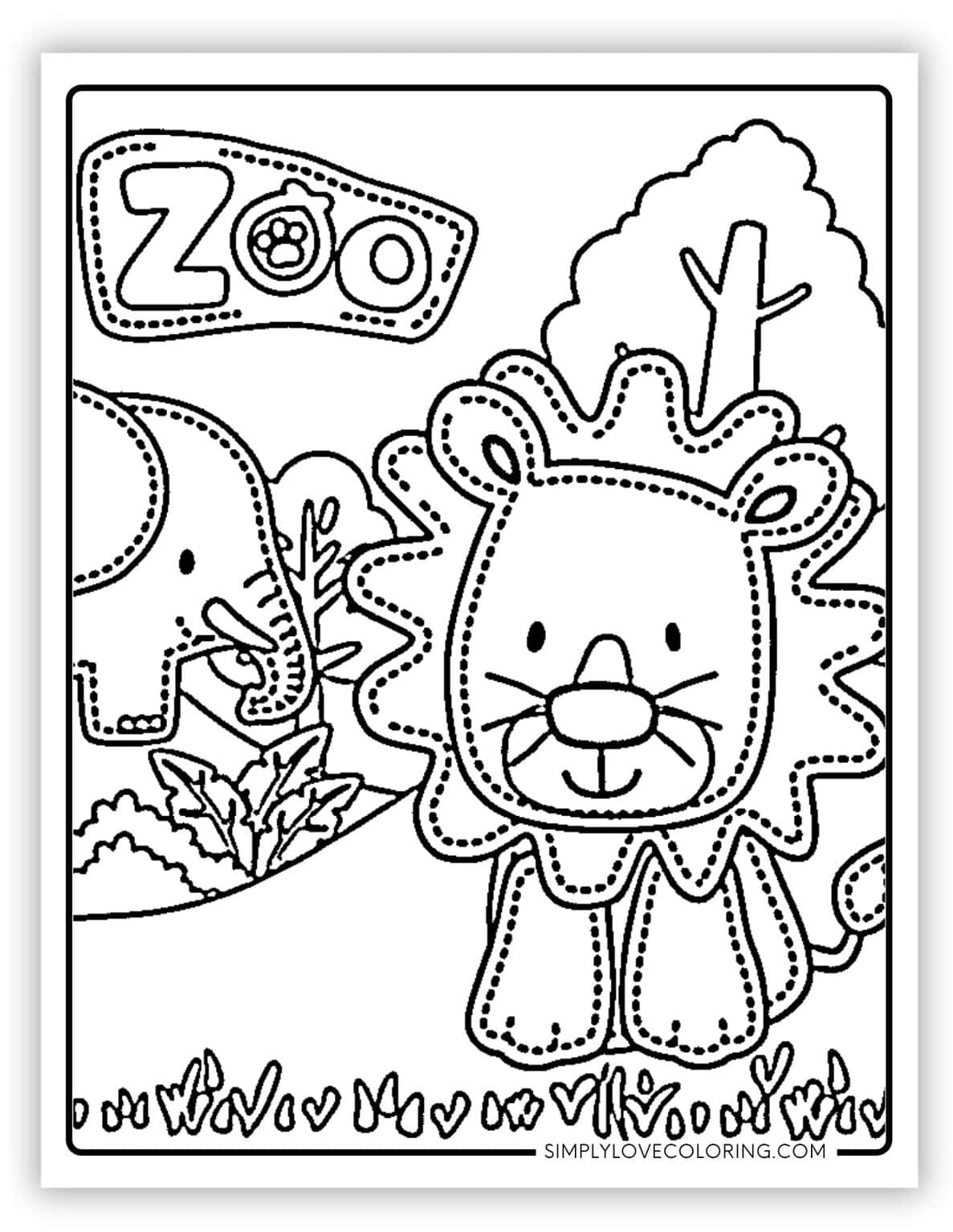 Zoo Coloring Pages (Free PDF Printables) - Simply Love Coloring