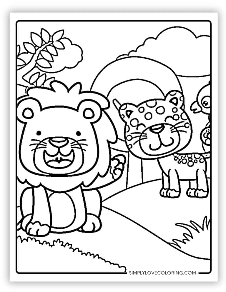 Safari Coloring Pages (Free PDF Printables) - Simply Love Coloring