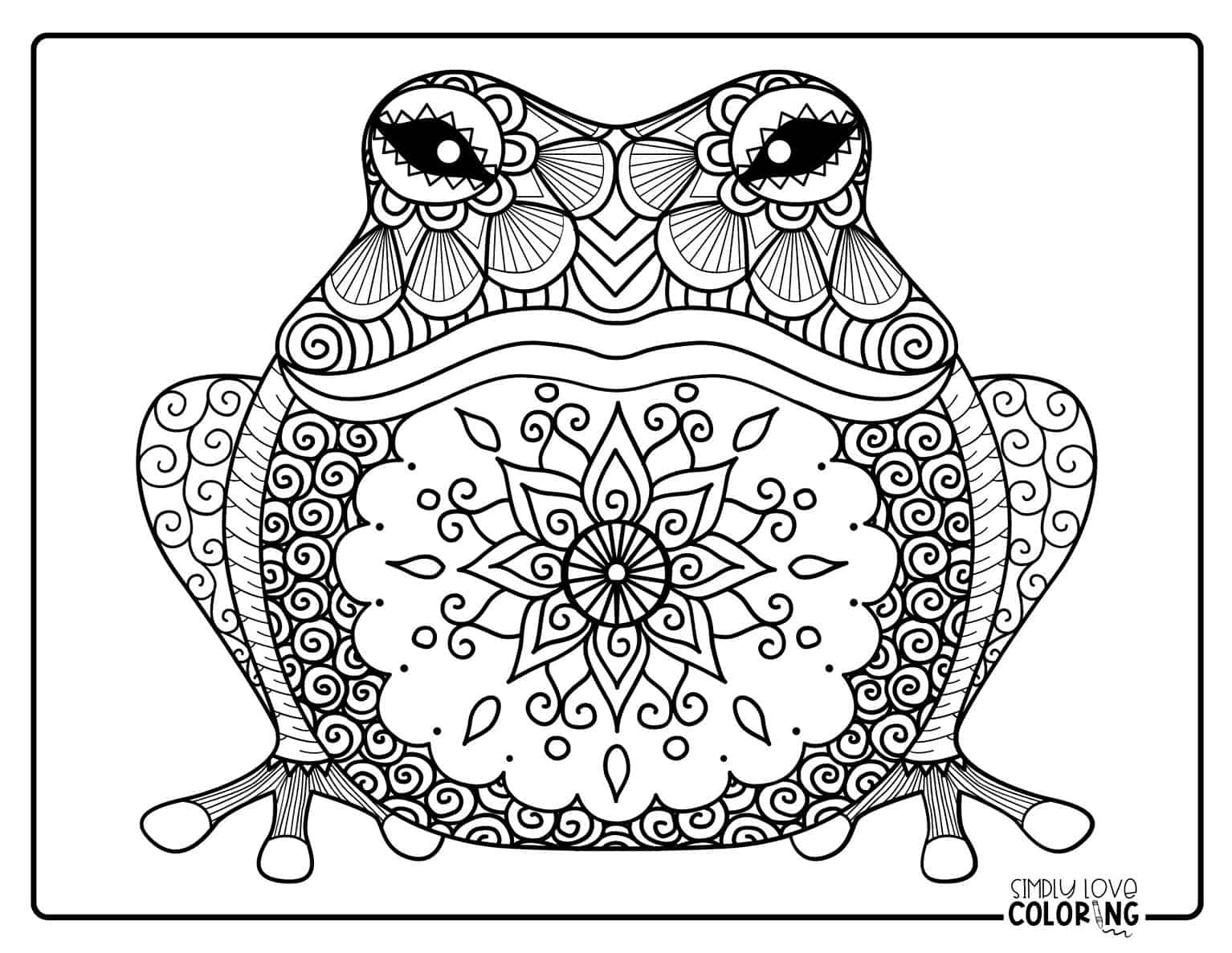 51 Frog Coloring Pages (Free PDF Printables) - Simply Love Coloring