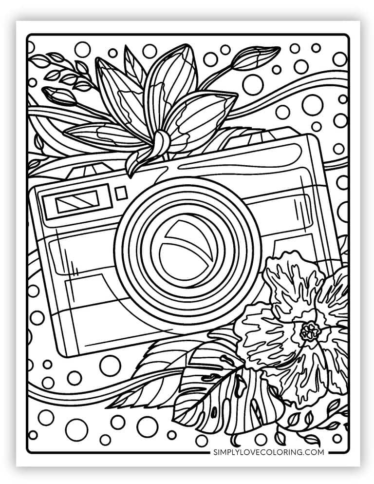 28 Camera Coloring Pages (Free PDF Printables) - Simply Love Coloring