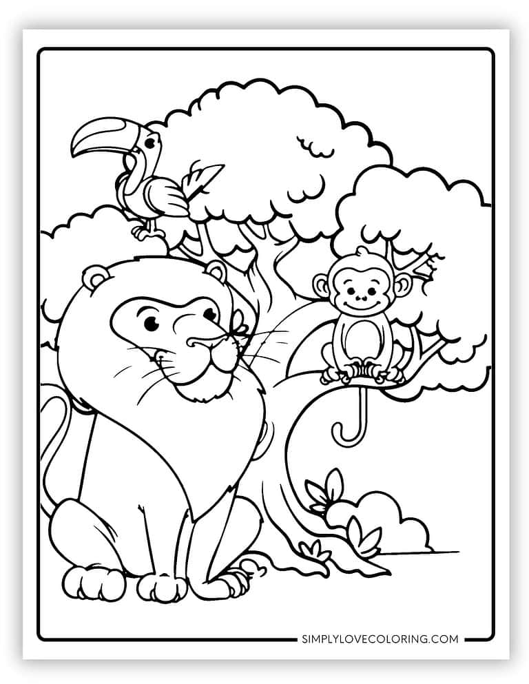 Safari Coloring Pages (Free PDF Printables) - Simply Love Coloring