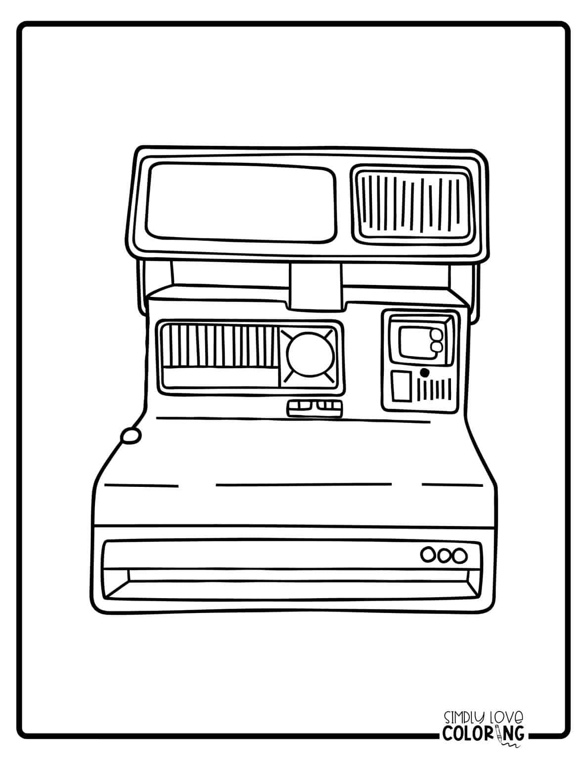 28 Camera Coloring Pages (Free PDF Printables) - Simply Love Coloring