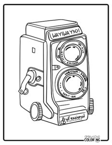 28 Camera Coloring Pages (Free PDF Printables) - Simply Love Coloring