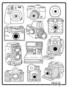 28 Camera Coloring Pages (Free PDF Printables) - Simply Love Coloring