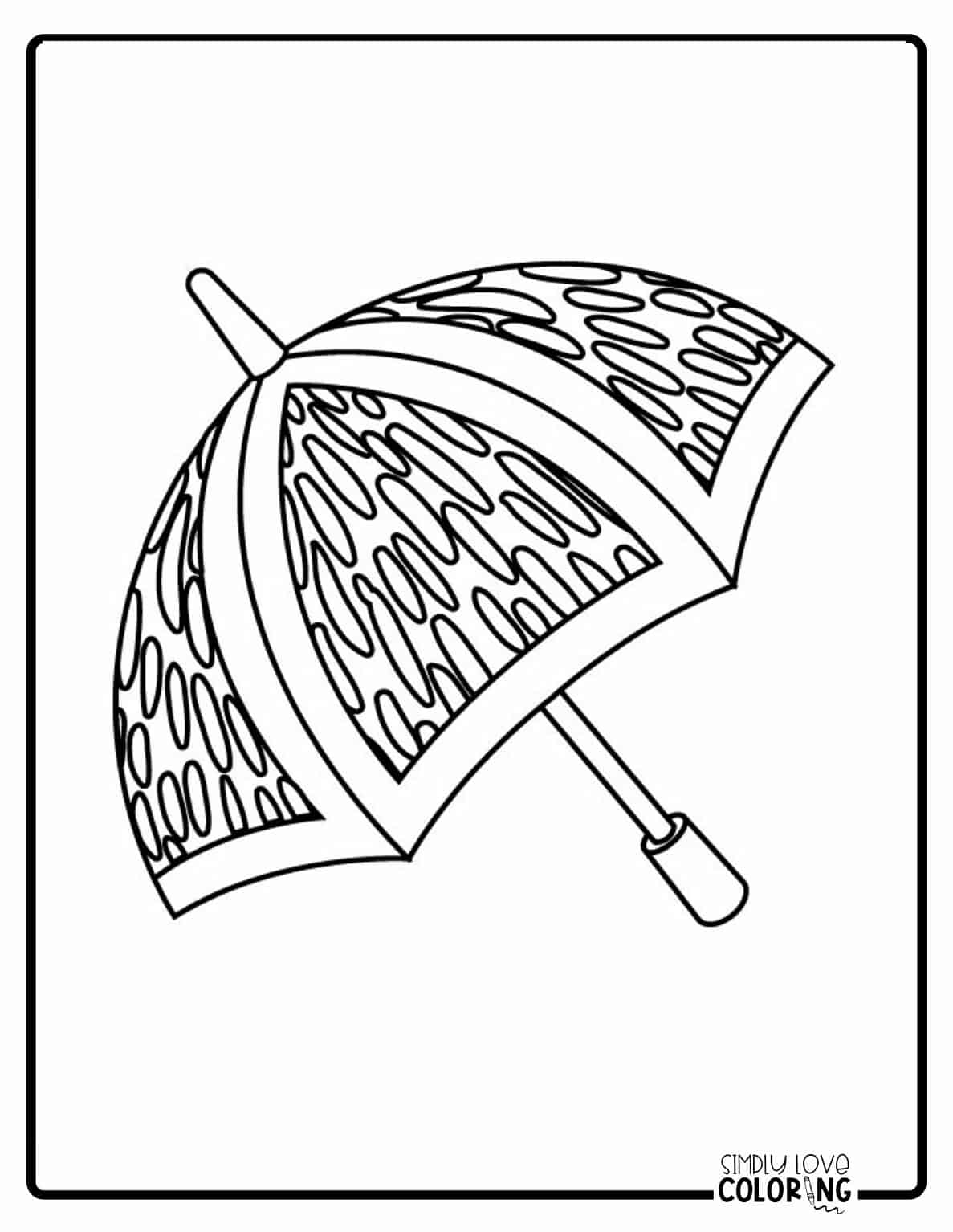 Umbrella Coloring Pages (Free PDF Printables) - Simply Love Coloring