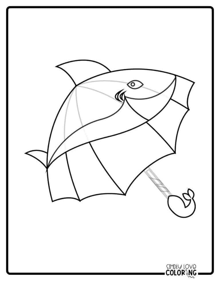 Umbrella Coloring Pages (Free PDF Printables) - Simply Love Coloring