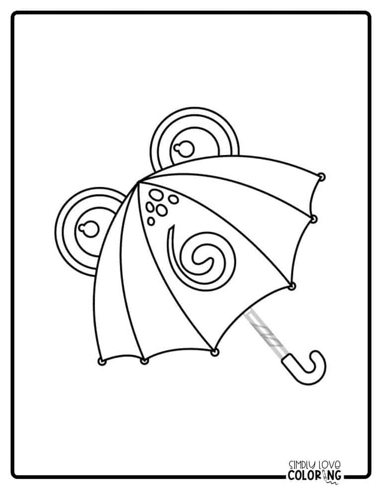 Umbrella Coloring Pages (Free PDF Printables) - Simply Love Coloring