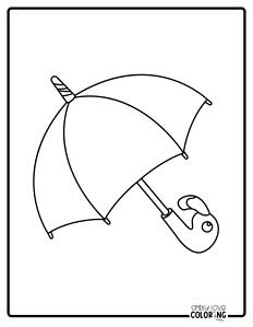 Umbrella Coloring Pages (Free PDF Printables) - Simply Love Coloring