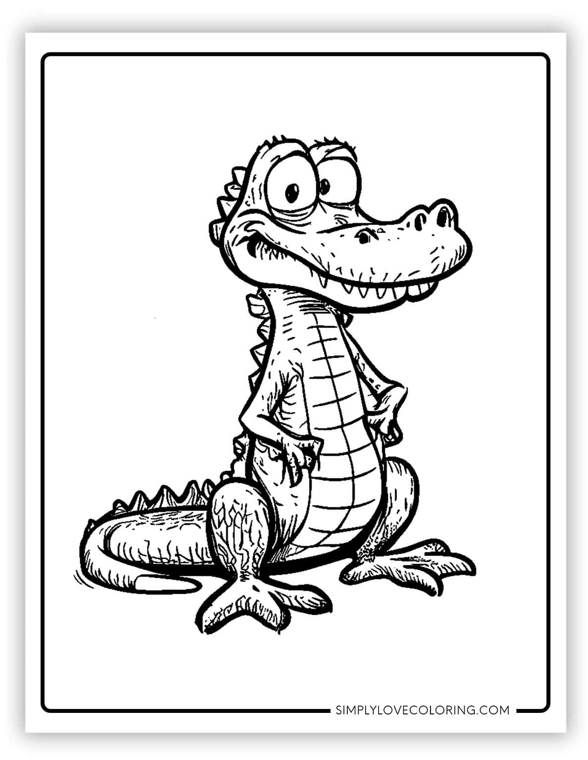 31 Alligator Coloring Pages (Free PDF Printables) - Simply Love Coloring