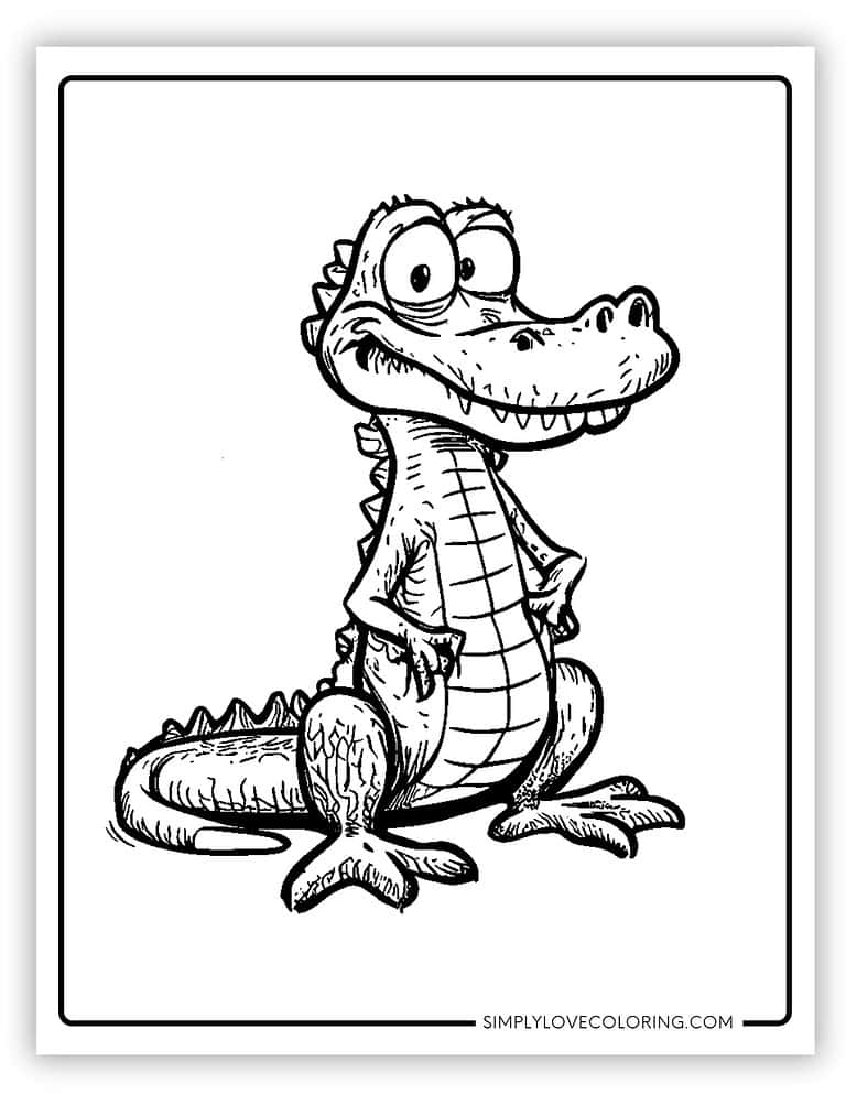 31 Alligator Coloring Pages (Free PDF Printables) - Simply Love Coloring