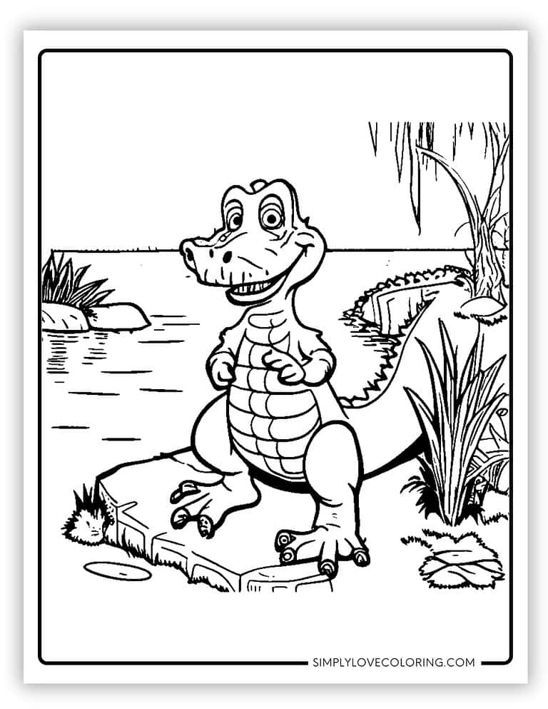 31 Alligator Coloring Pages (Free PDF Printables) - Simply Love Coloring
