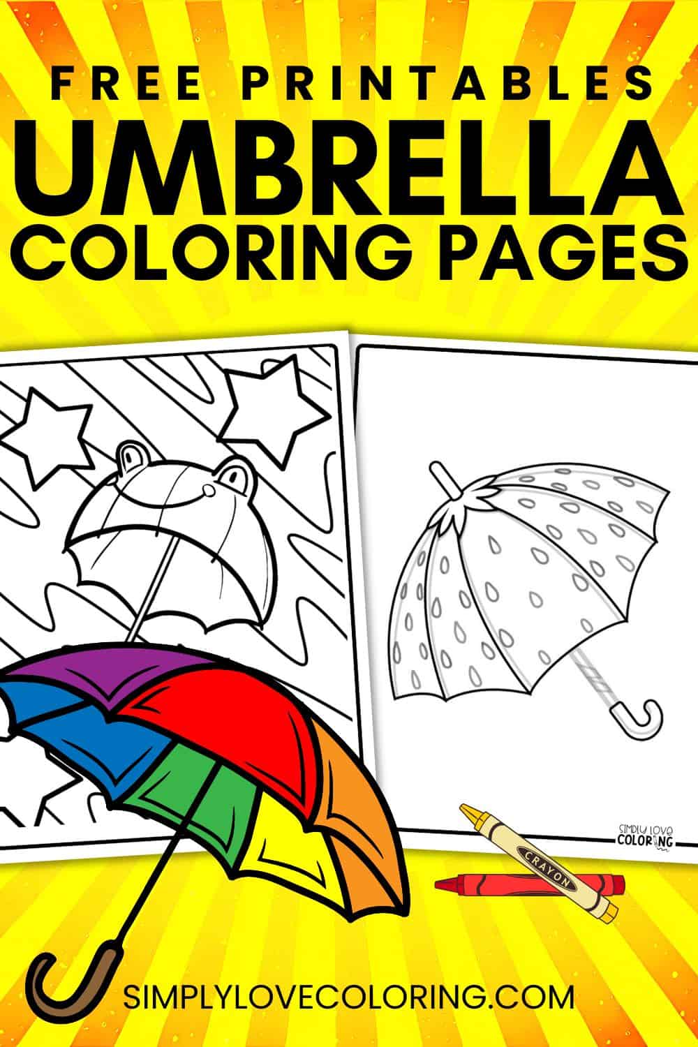 Umbrella Coloring Pages (Free PDF Printables) - Simply Love Coloring