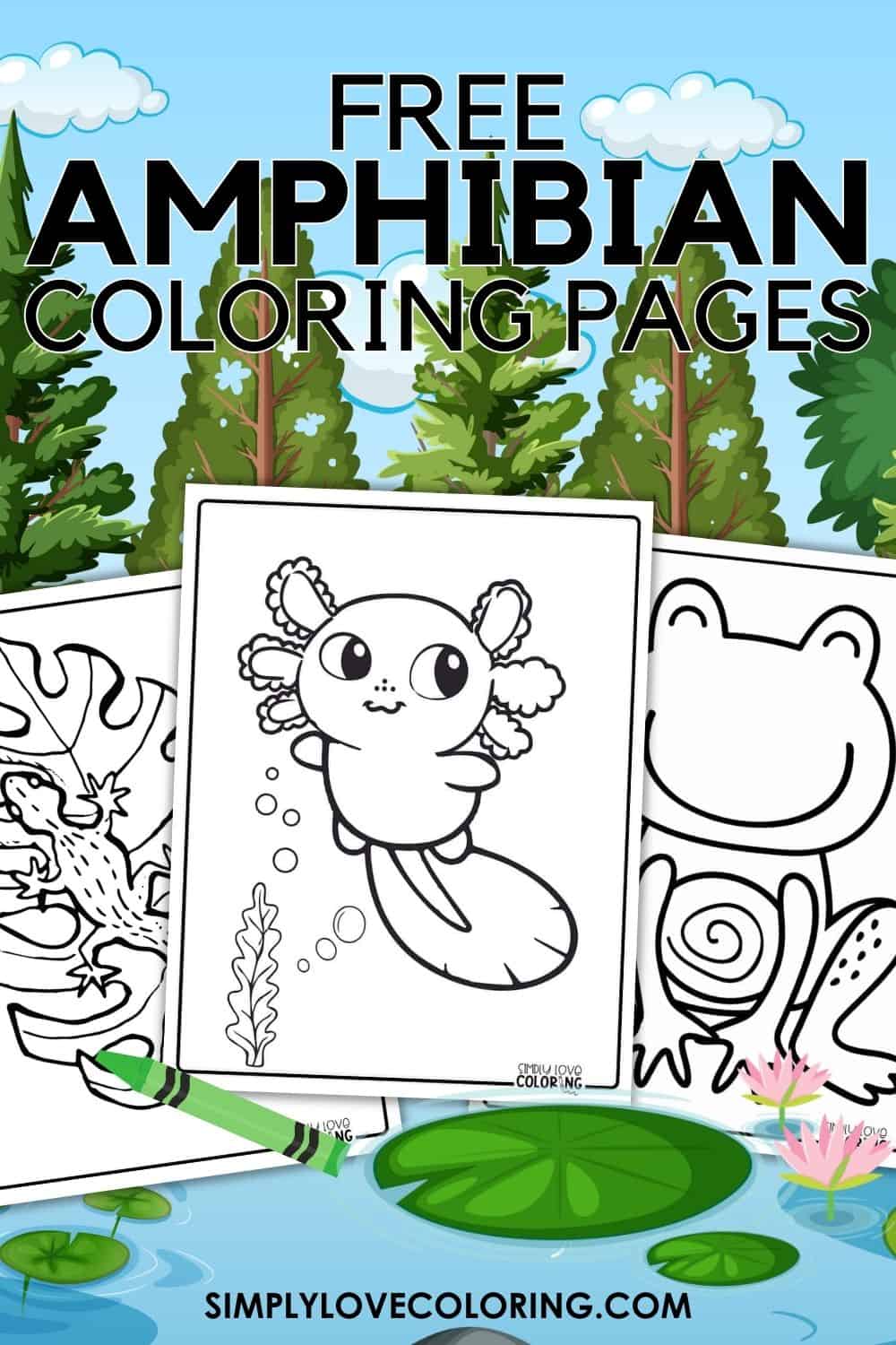 96 Cool Amphibian Coloring Pages (Free PDF Printables) - Simply Love ...