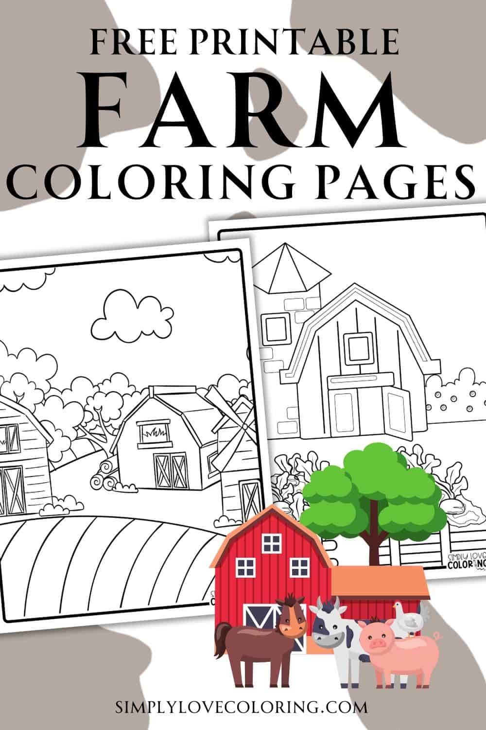 40 Cute Farm Coloring Pages (Free PDF Printables) - Simply Love Coloring