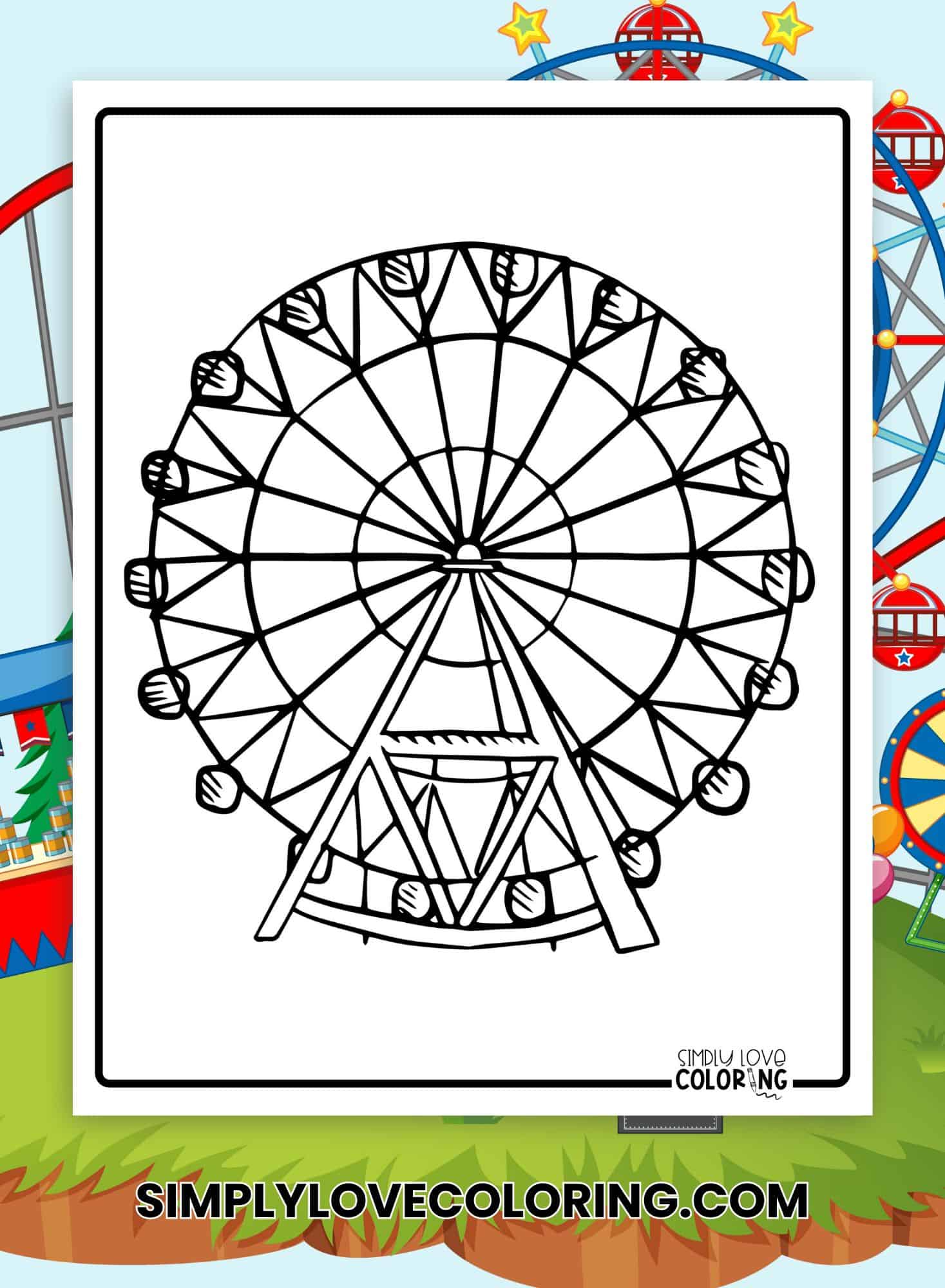 Fun Places Coloring Pages (Free PDF Printables) - Simply Love Coloring