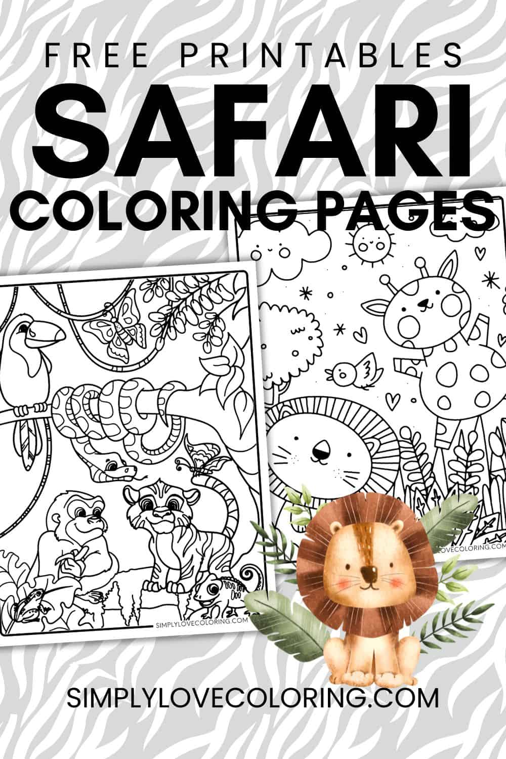 Safari Coloring Pages (Free PDF Printables) - Simply Love Coloring