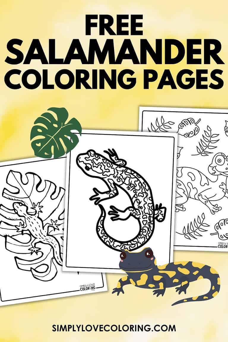 19 Salamander Coloring Pages (Free PDF Printables) - Simply Love Coloring