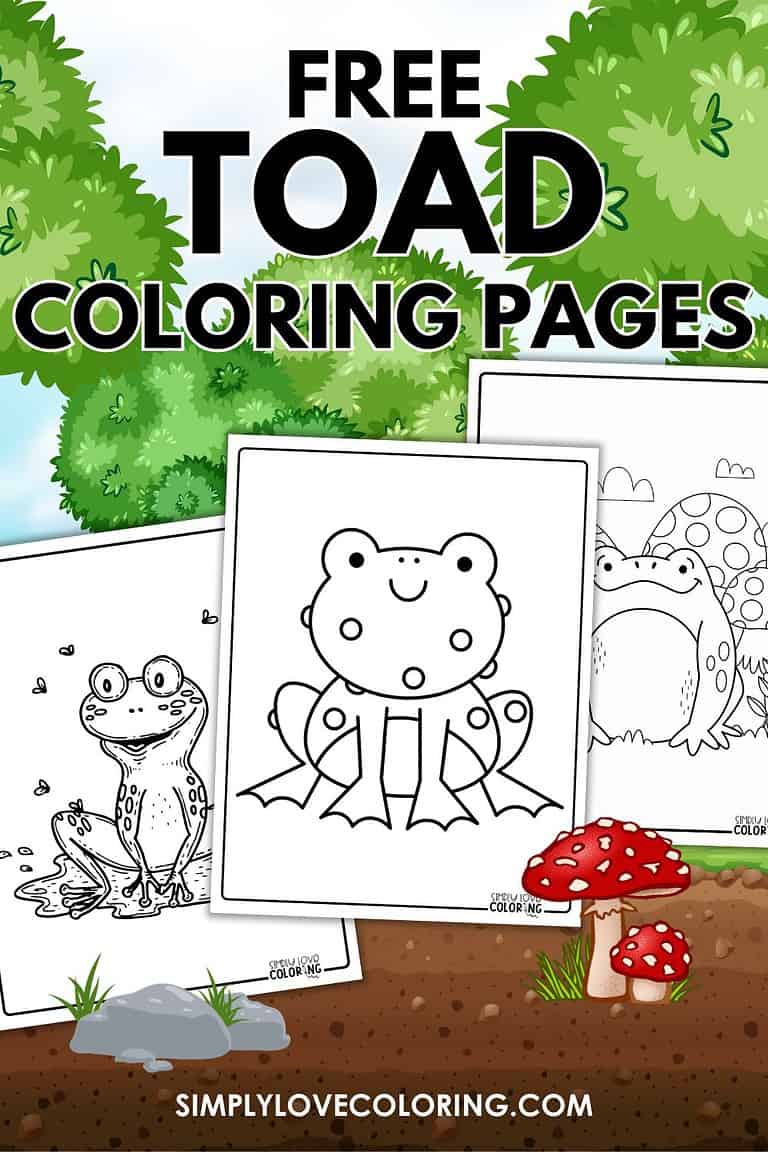 26 Toad Coloring Pages (Free PDF Printables) - Simply Love Coloring