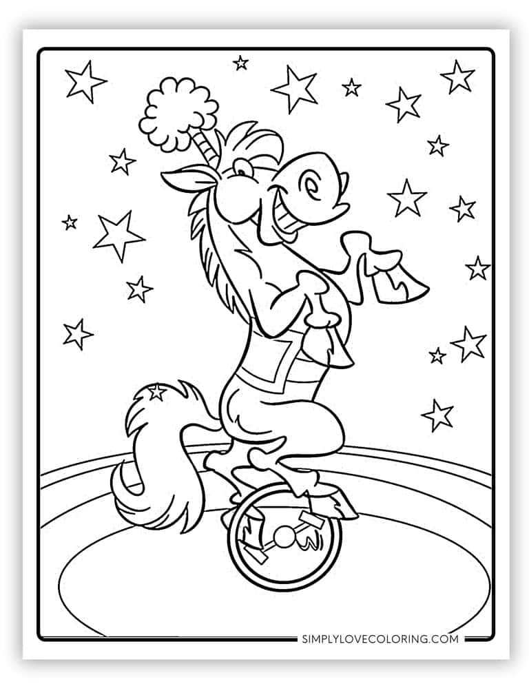 36 Circus Coloring Pages (Free PDF Printables) - Simply Love Coloring