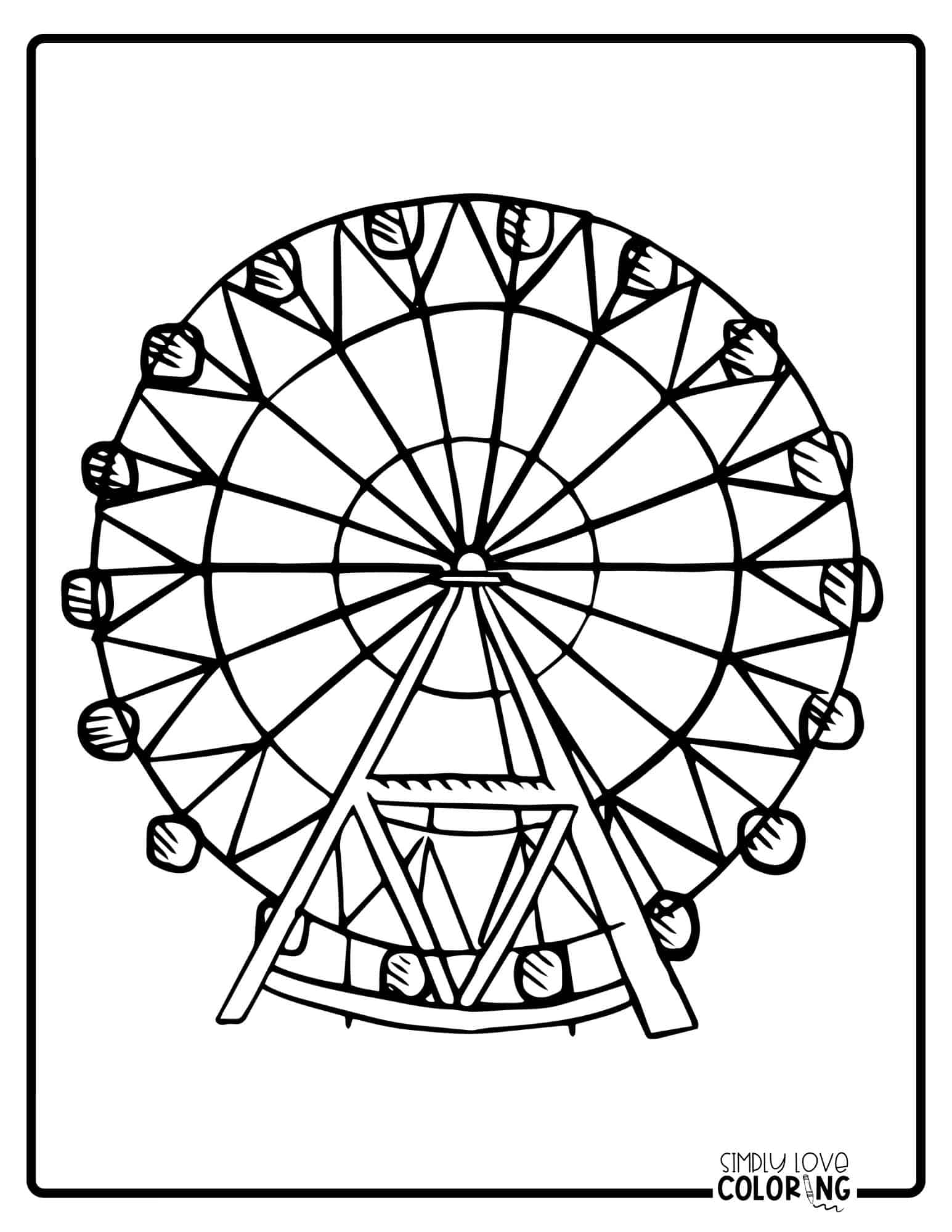 Carnival Coloring Pages (Free PDF Printables) - Simply Love Coloring