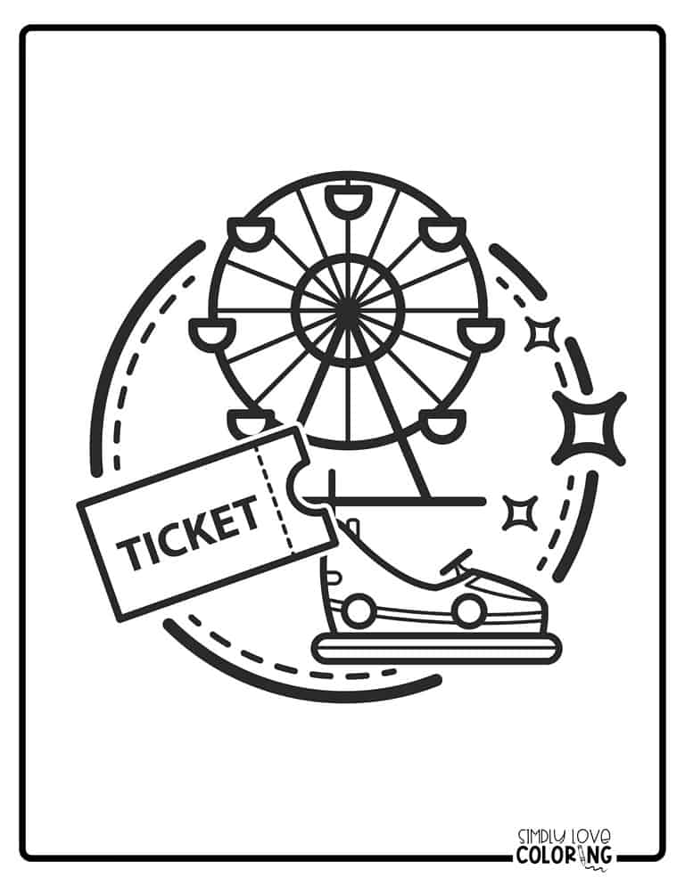 Carnival Coloring Pages (Free PDF Printables) - Simply Love Coloring
