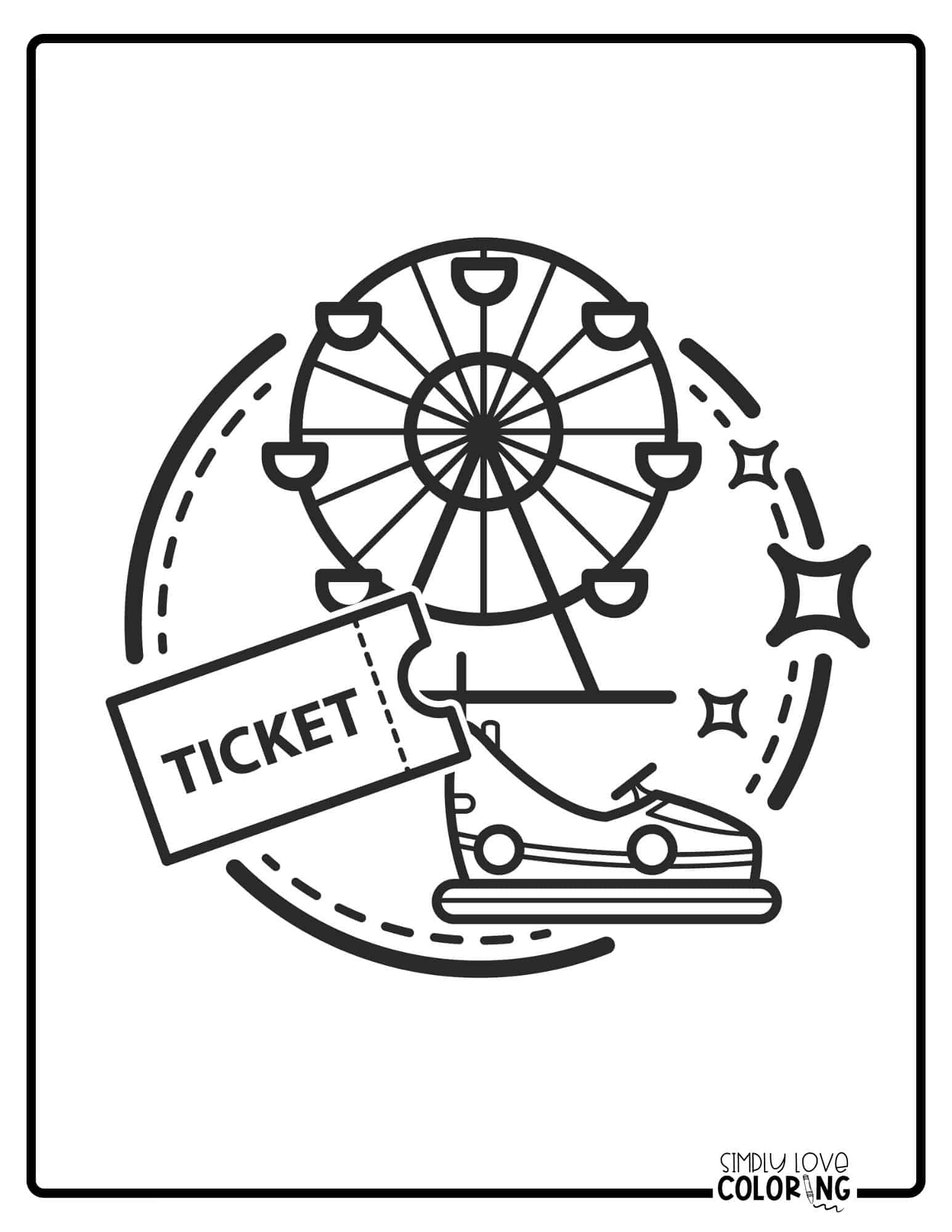 Places Coloring Pages (Free PDF Printables) - Simply Love Coloring