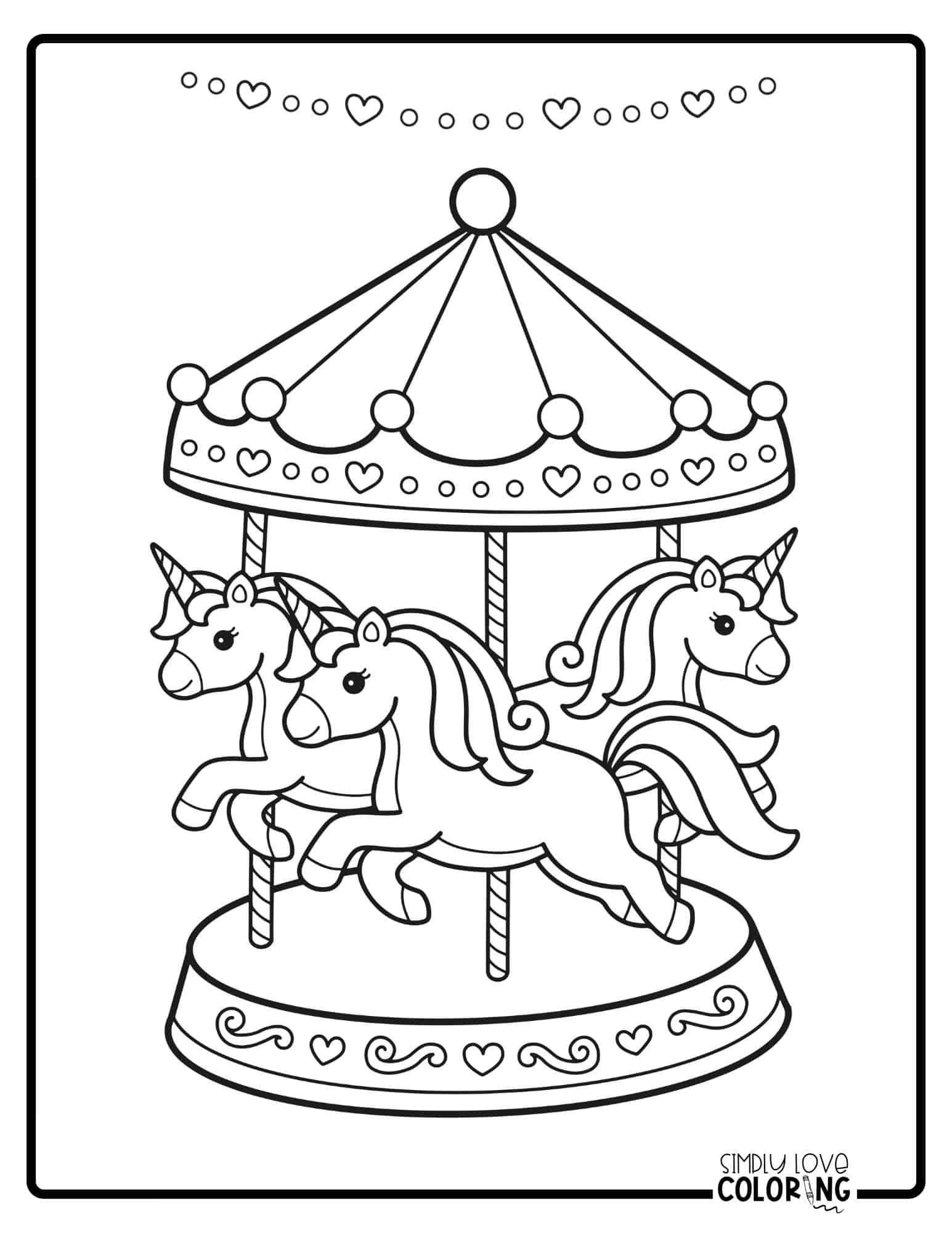 Carnival Coloring Pages (Free PDF Printables) - Simply Love Coloring