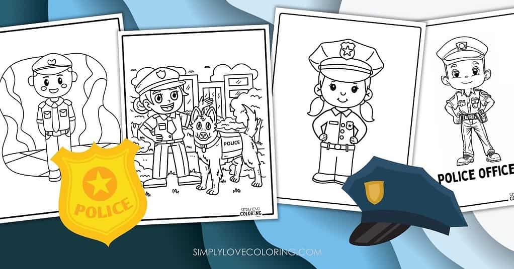 39 Police Officer Coloring Pages (Free PDF Printables) - Simply Love ...