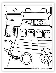 39 Police Officer Coloring Pages (Free PDF Printables) - Simply Love ...