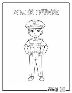 39 Police Officer Coloring Pages (Free PDF Printables) - Simply Love ...