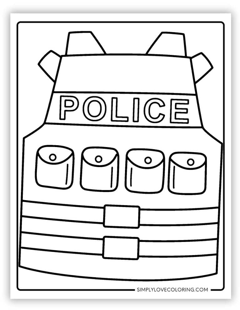 39 Police Officer Coloring Pages (Free PDF Printables) - Simply Love ...