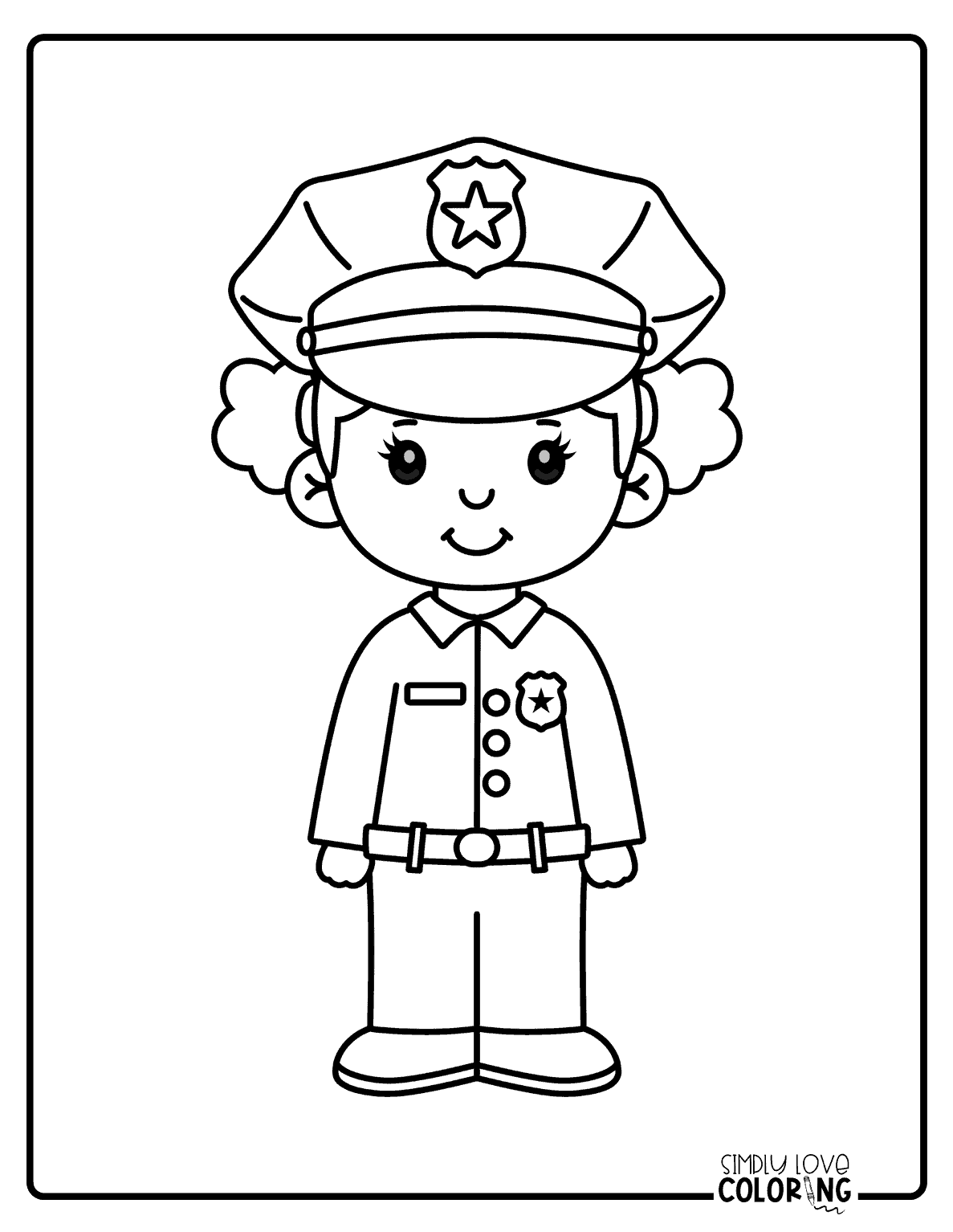 39 Police Officer Coloring Pages (Free PDF Printables) - Simply Love ...