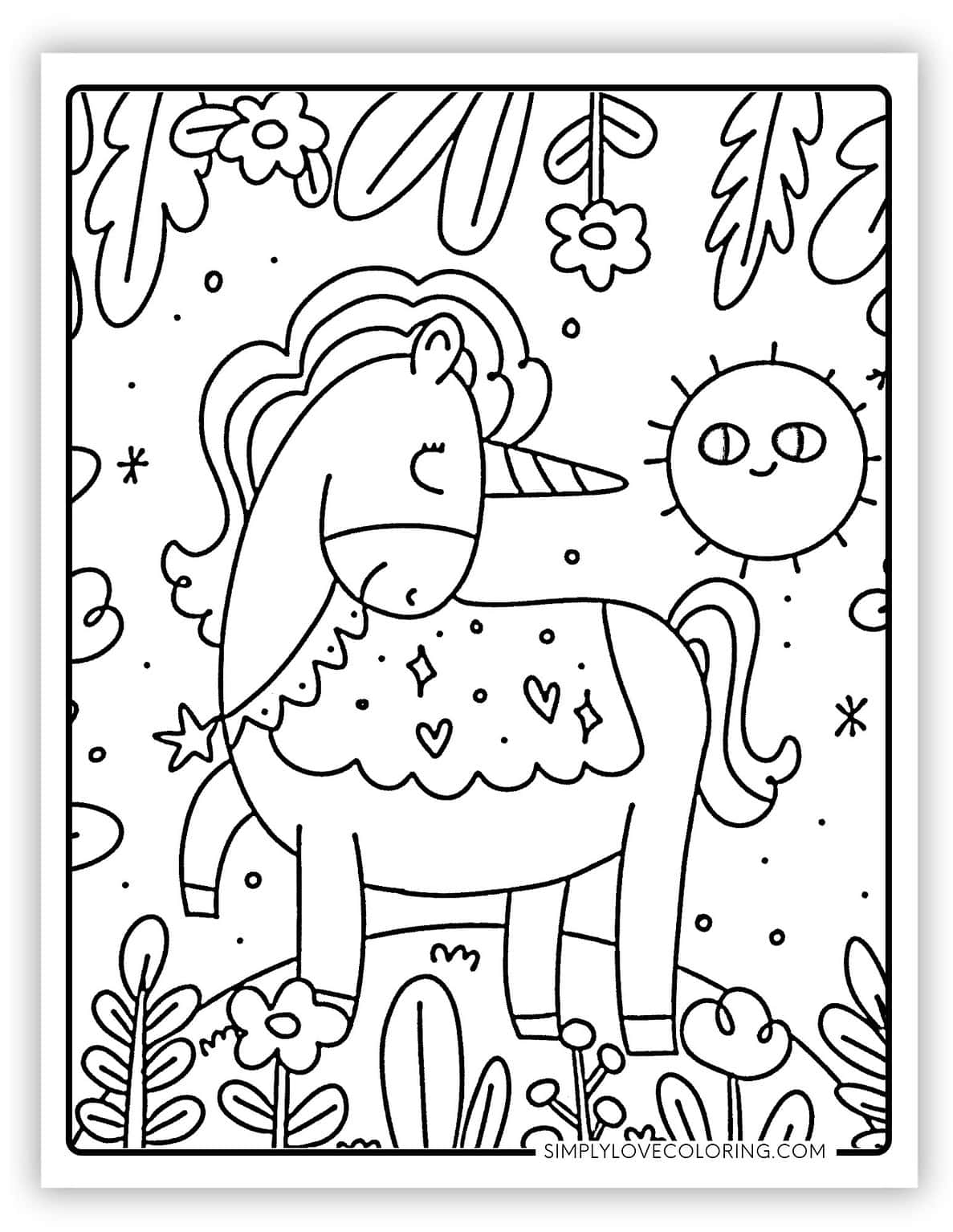 41 Cute Unicorn Coloring Pages (Free PDF Printables) - Simply Love Coloring