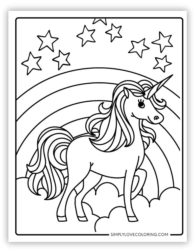 41 Cute Unicorn Coloring Pages (Free PDF Printables) - Simply Love Coloring