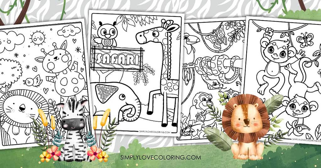 Safari Coloring Pages (Free PDF Printables) - Simply Love Coloring