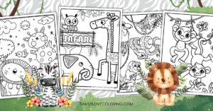 Safari Coloring Pages (Free PDF Printables) - Simply Love Coloring